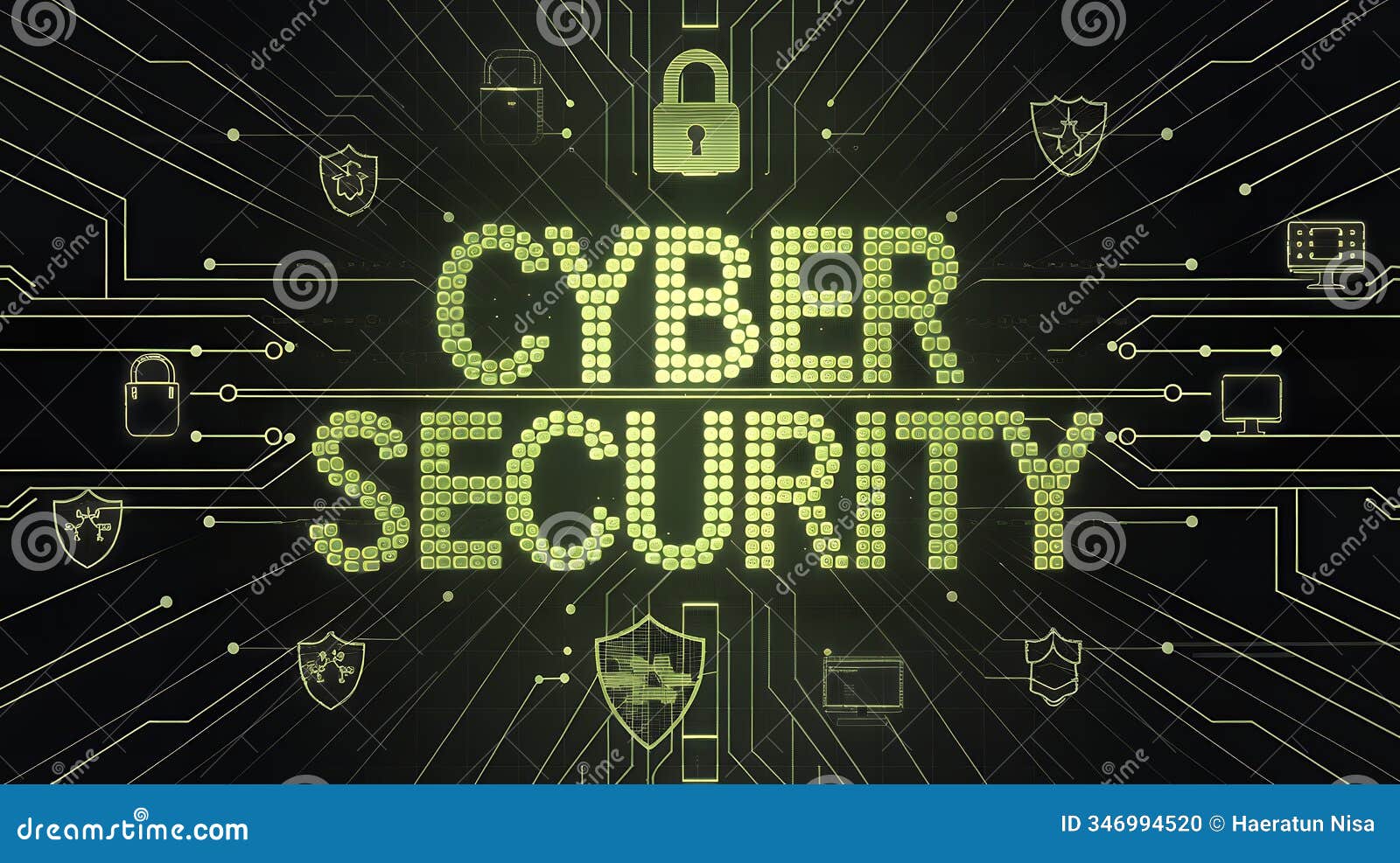 Cybersecurity Digital Shield Protection Network Safety Data Privacy ...