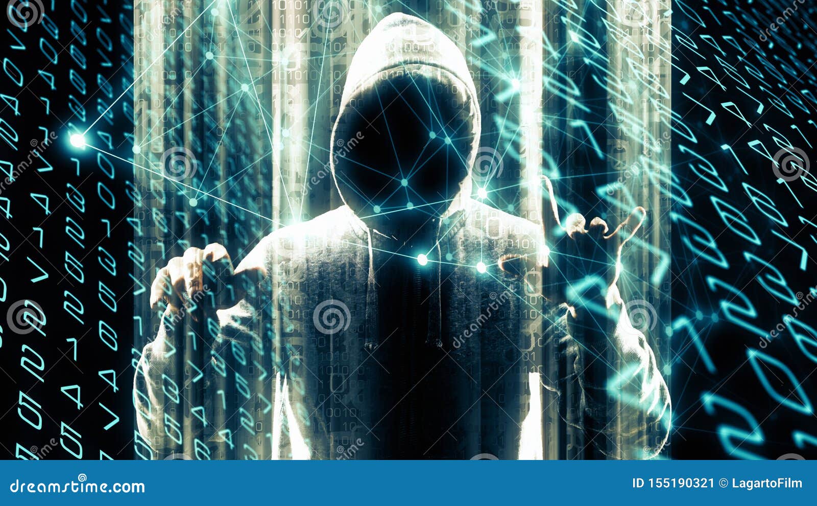 Cybersecurity Digital Spionageillustrations-, Hacker- Und Computercode ...