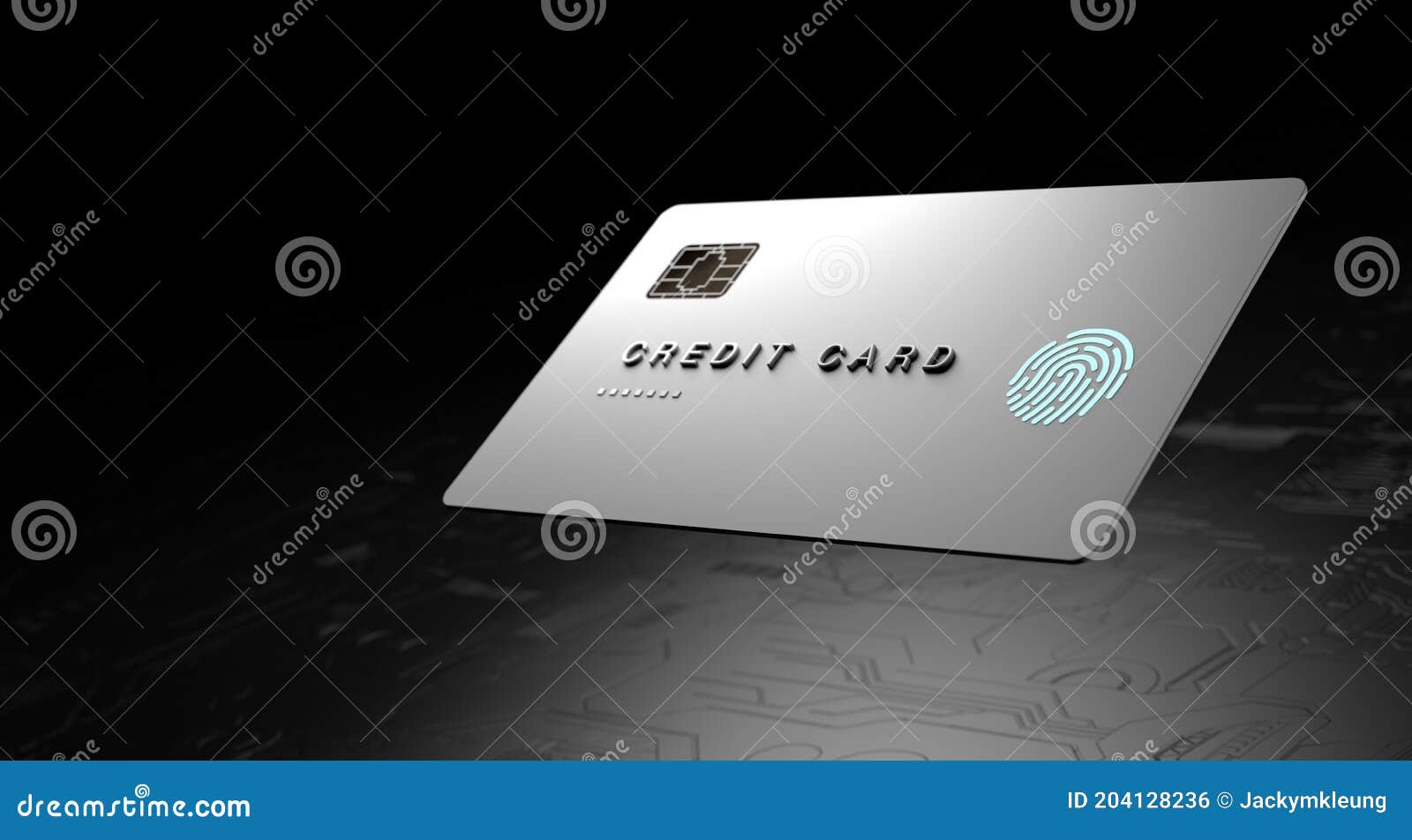 Cybersecurity Digital Technology Security Credit Card Stock ...