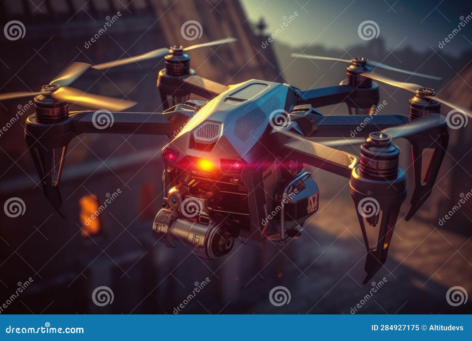 Cybersecurity Drone Scanning for Threats Stock Image - Image of ...