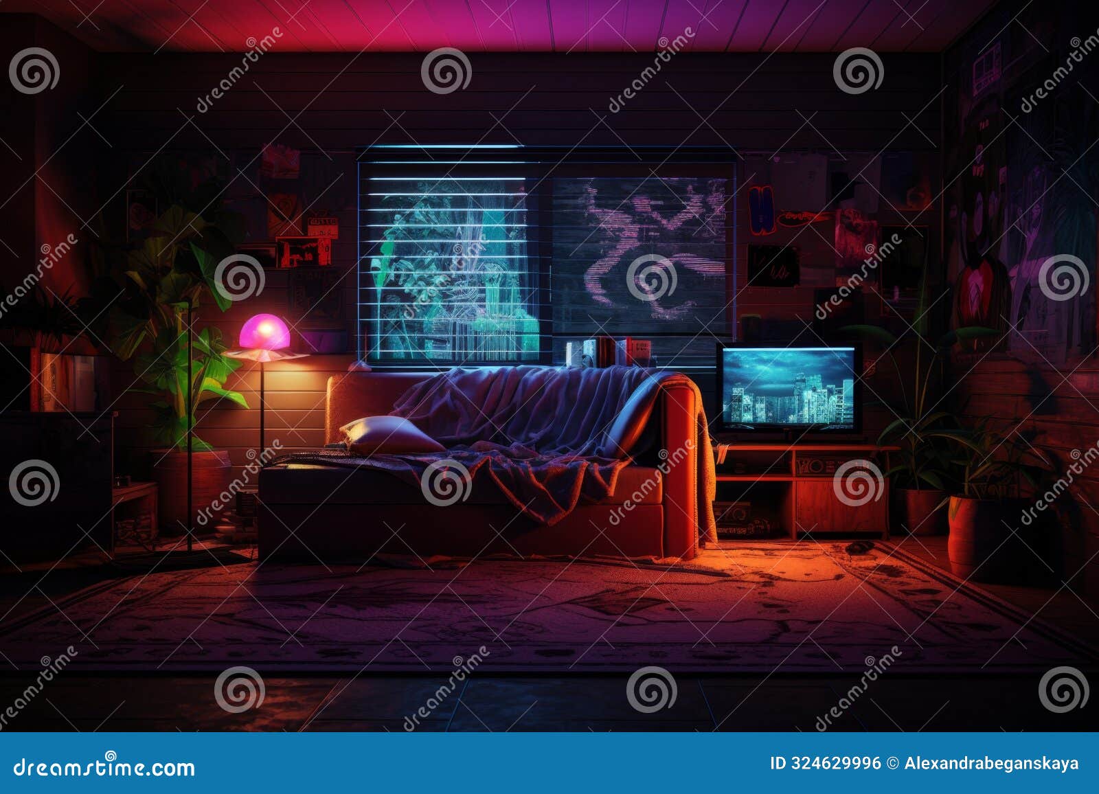 Cybersecurity Expert S Room with Multiple Computer Screens Stock ...