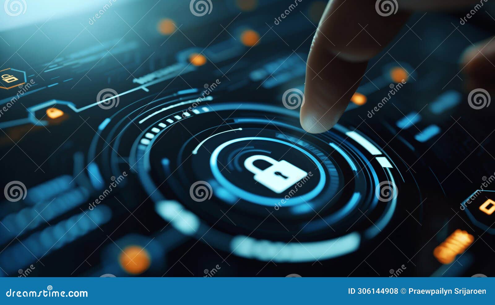 Cybersecurity in Finance, Secure Banking Login Stock Photo - Image of ...