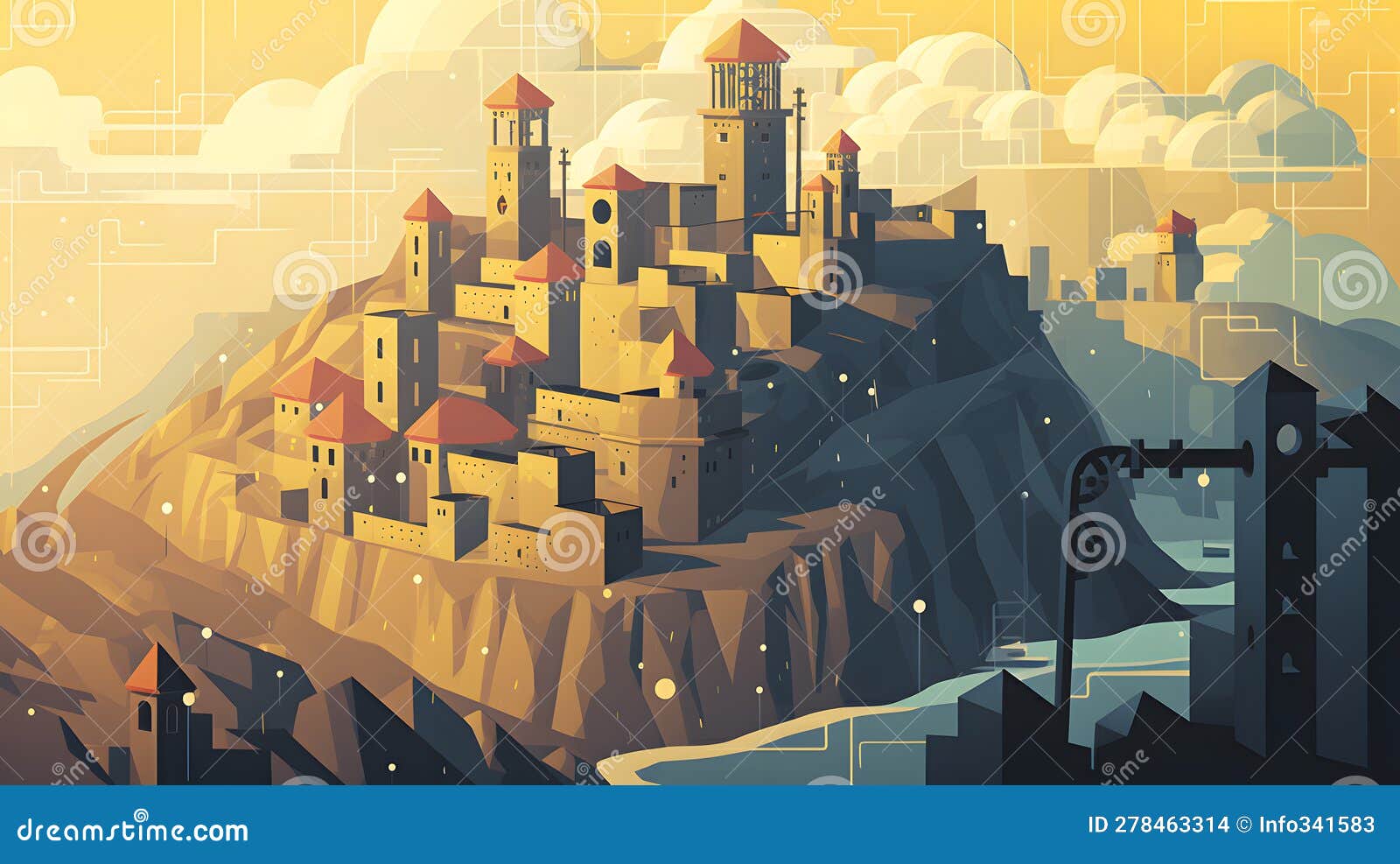 Cybersecurity Fortress A Visual Representation Of Threat Detection And