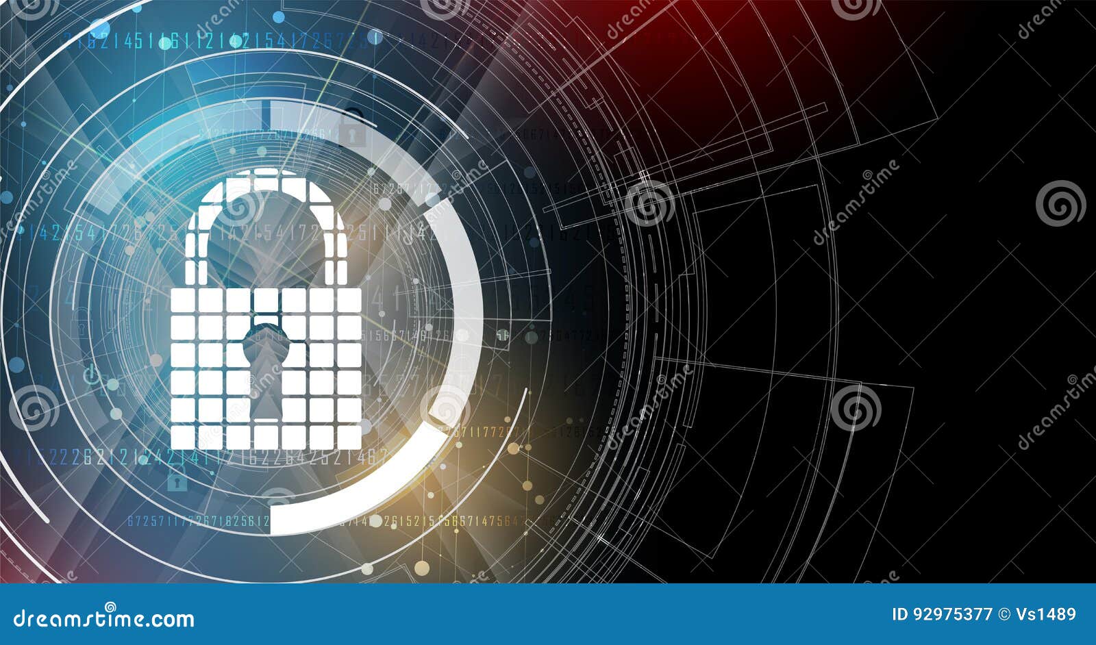 Cybersecurity and Information or Network Protection. Future Tech Stock ...