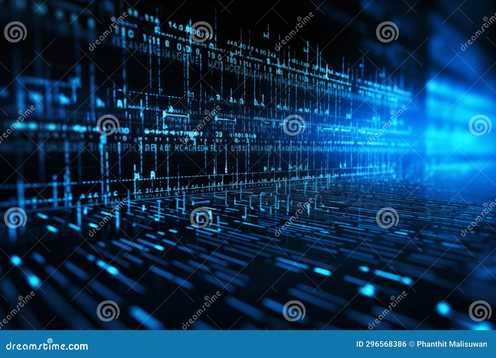 Cybersecurity and Information Technology Background. Digital Data ...