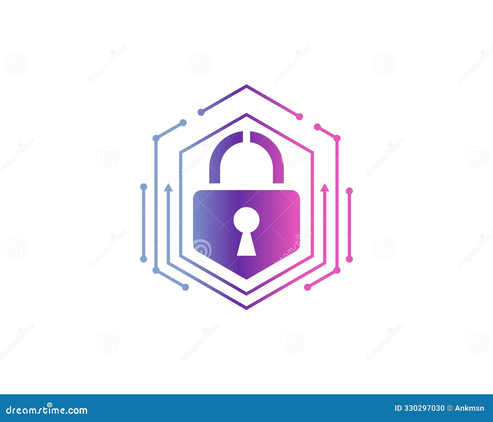 Cybersecurity Lock Icon Representing Digital Data Protection, Network ... Cybersecurity Lock Icon Representing Digital Data Protection, Network ...