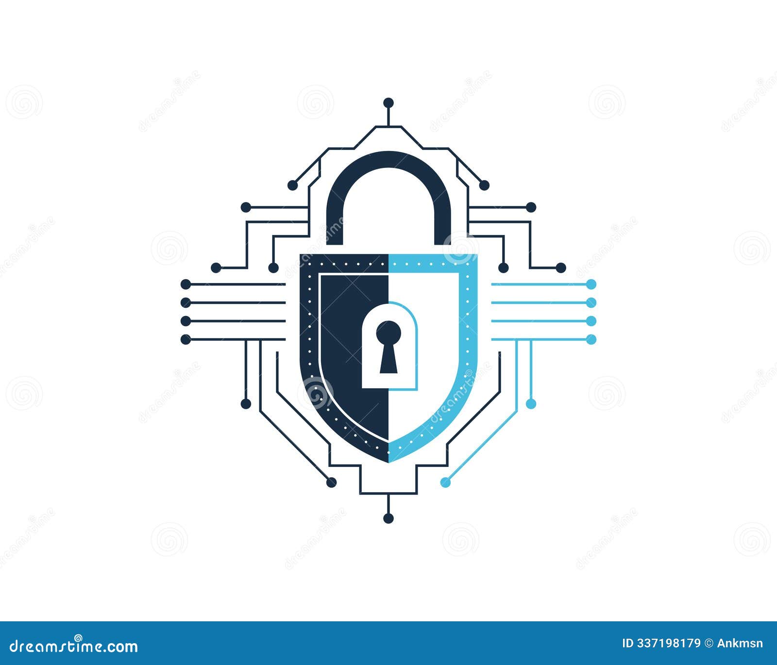 Cybersecurity Lock Icon Representing Digital Data Protection, Network ... Cybersecurity Lock Icon Representing Digital Data Protection, Network ...