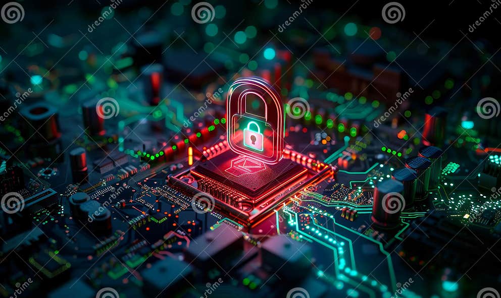 Cybersecurity Login Motherboard Credentials Computer Chip Technology ...