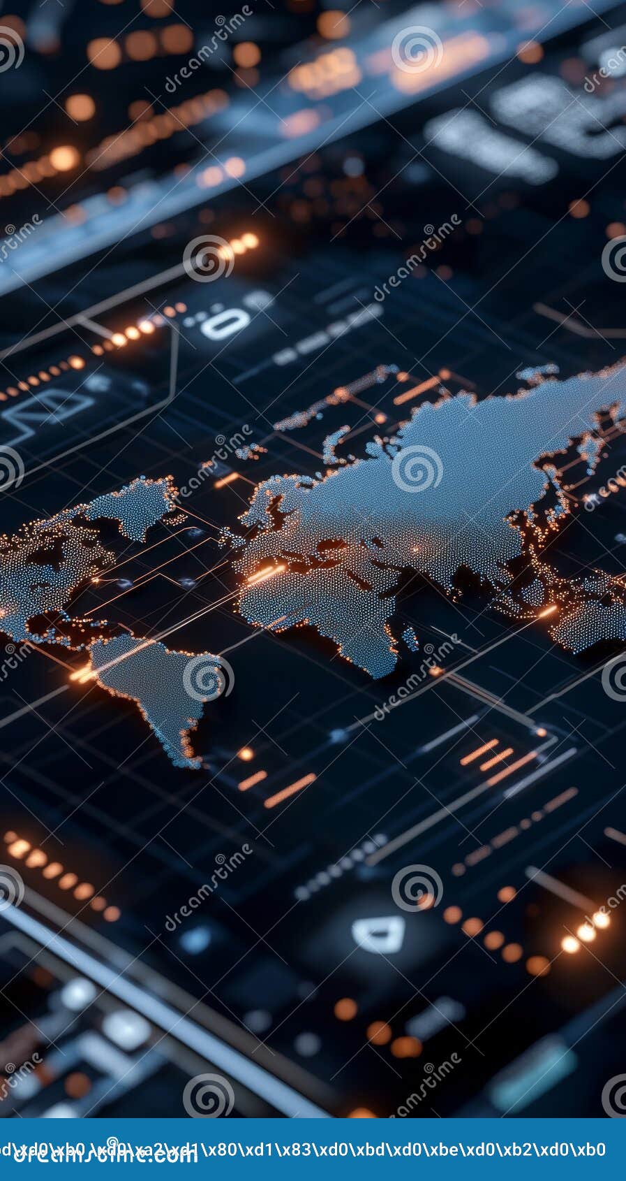 Cybersecurity Map Illustrating Global Cyberattack Patterns With ...