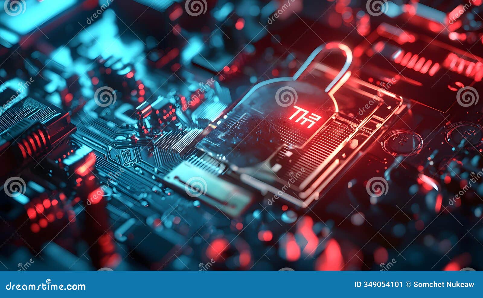 Cybersecurity Measures Digital World Graphic Design High-tech ...