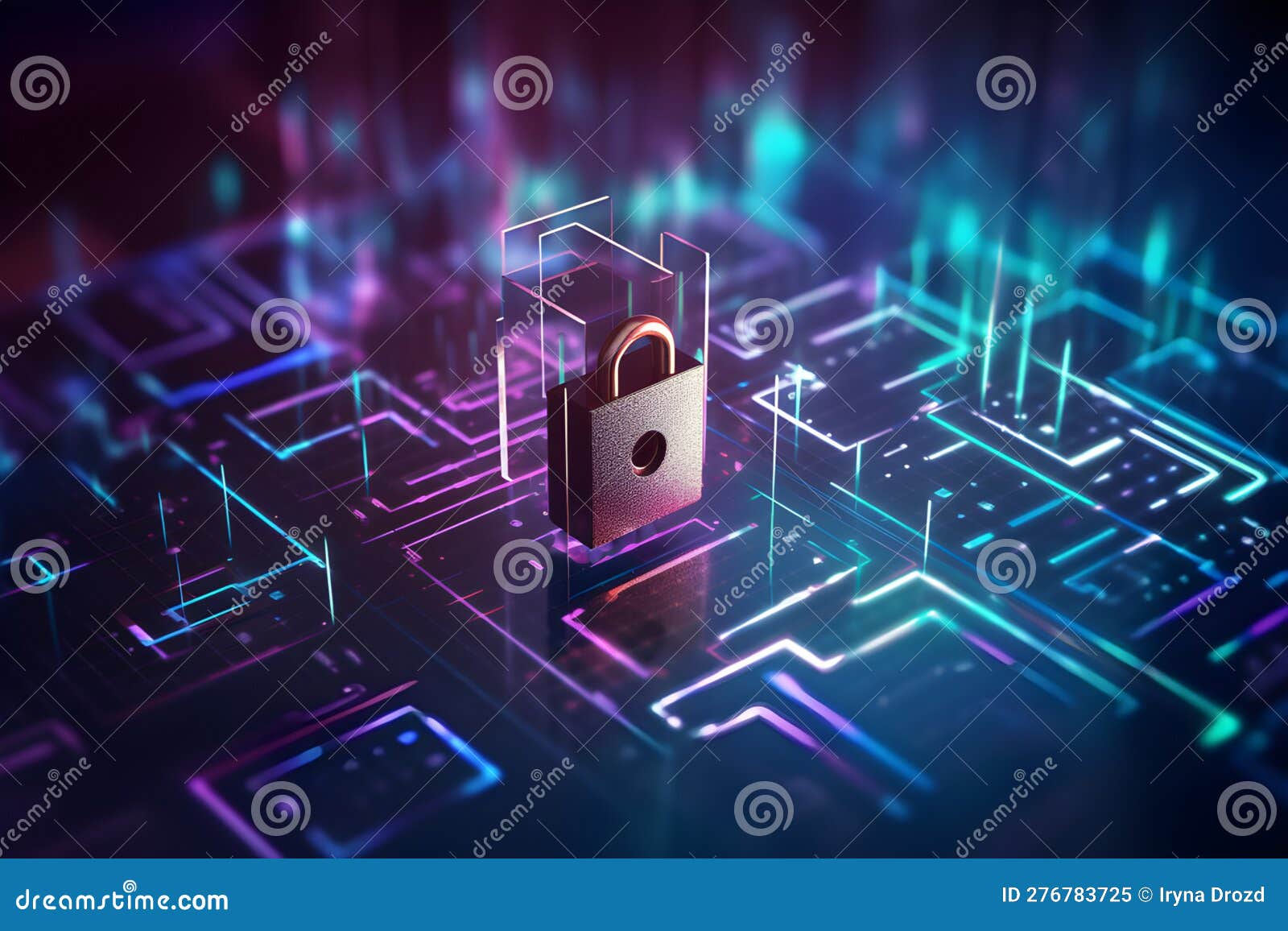 Cybersecurity and Privacy Concept of Data Protection. Generation AI ...