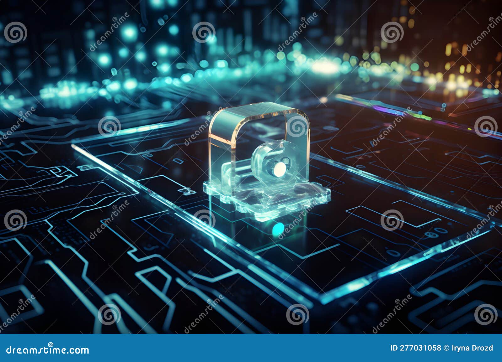 Cybersecurity And Privacy Concept Of Data Protection Generation Ai