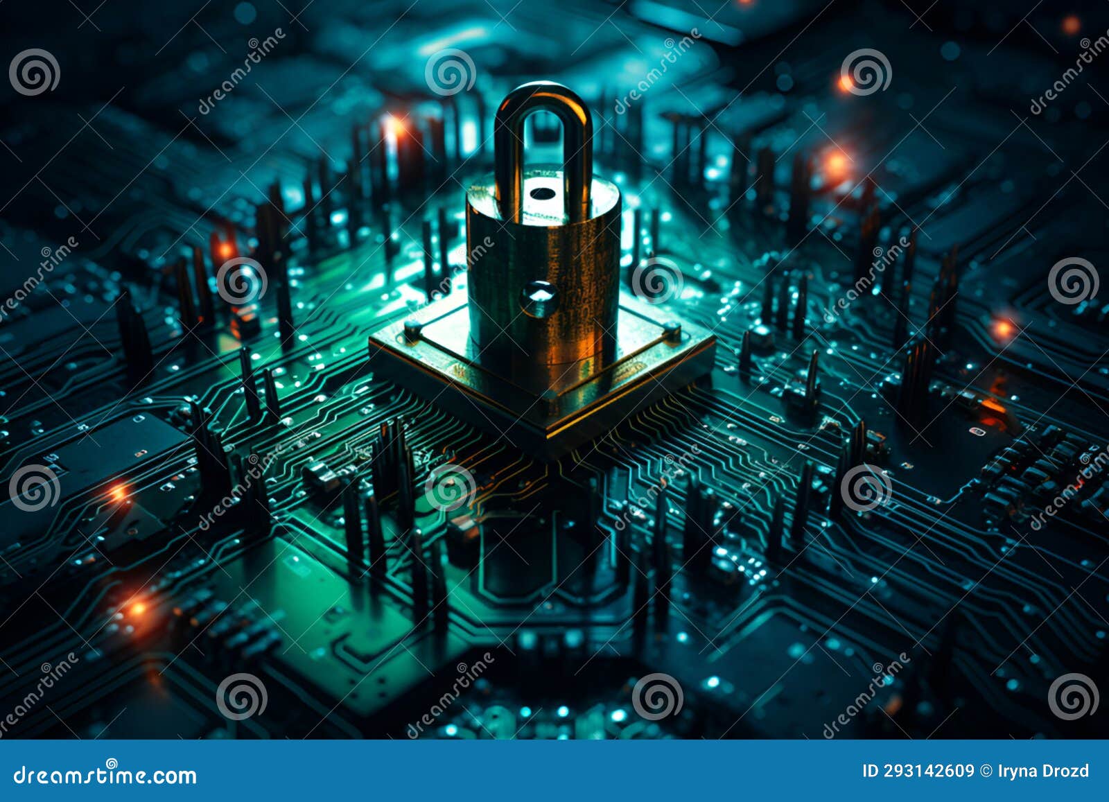 Cybersecurity and Privacy Concept of Data Protection Stock Illustration ...
