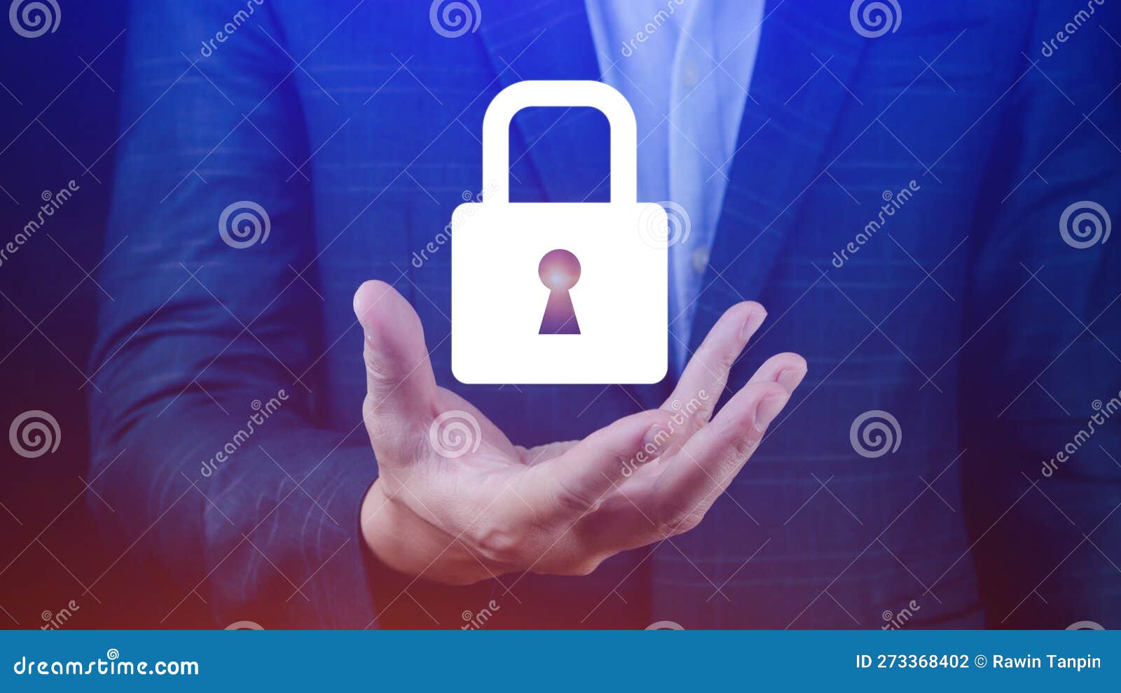 Cybersecurity and Privacy Concepts To Protect Data. Lock Icon and ...