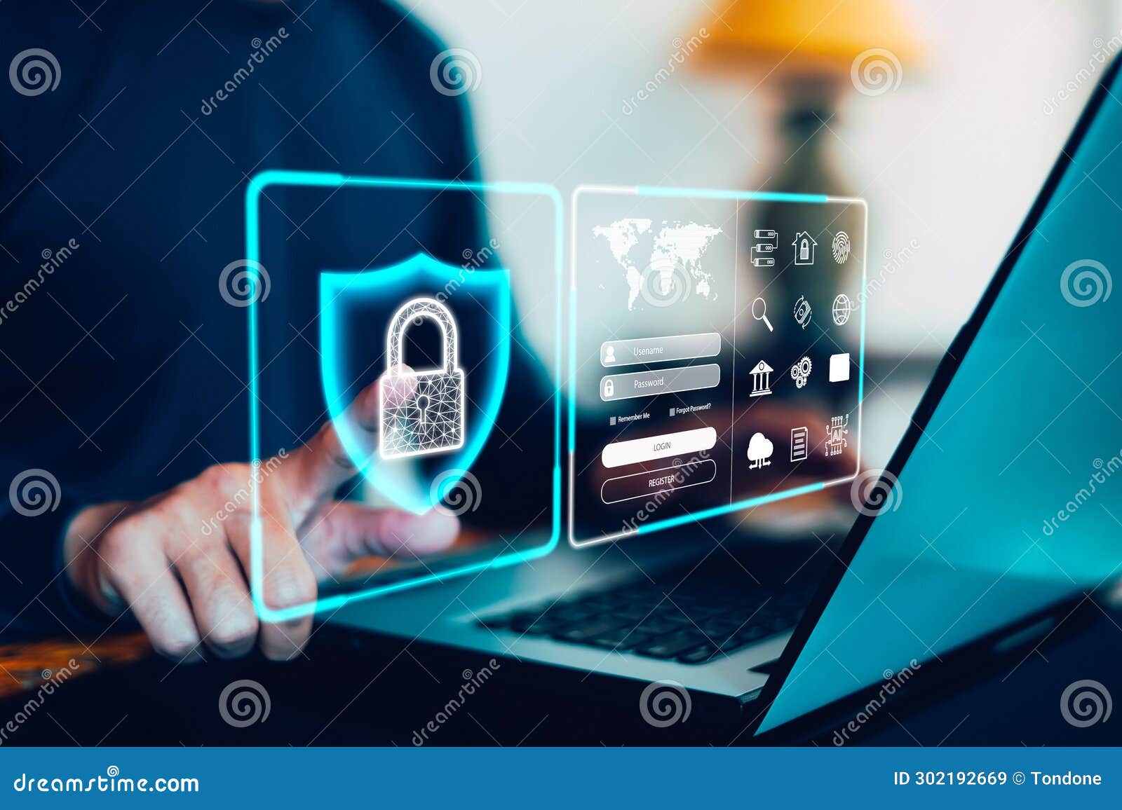 Cybersecurity Privacy Data Protection and Encryption Concept, Internet ...