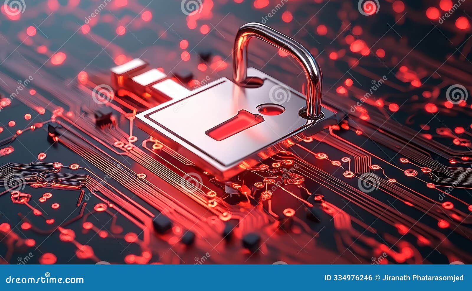 Cybersecurity, Privacy, and Data Protection, an Unlocked Padlock on a ...