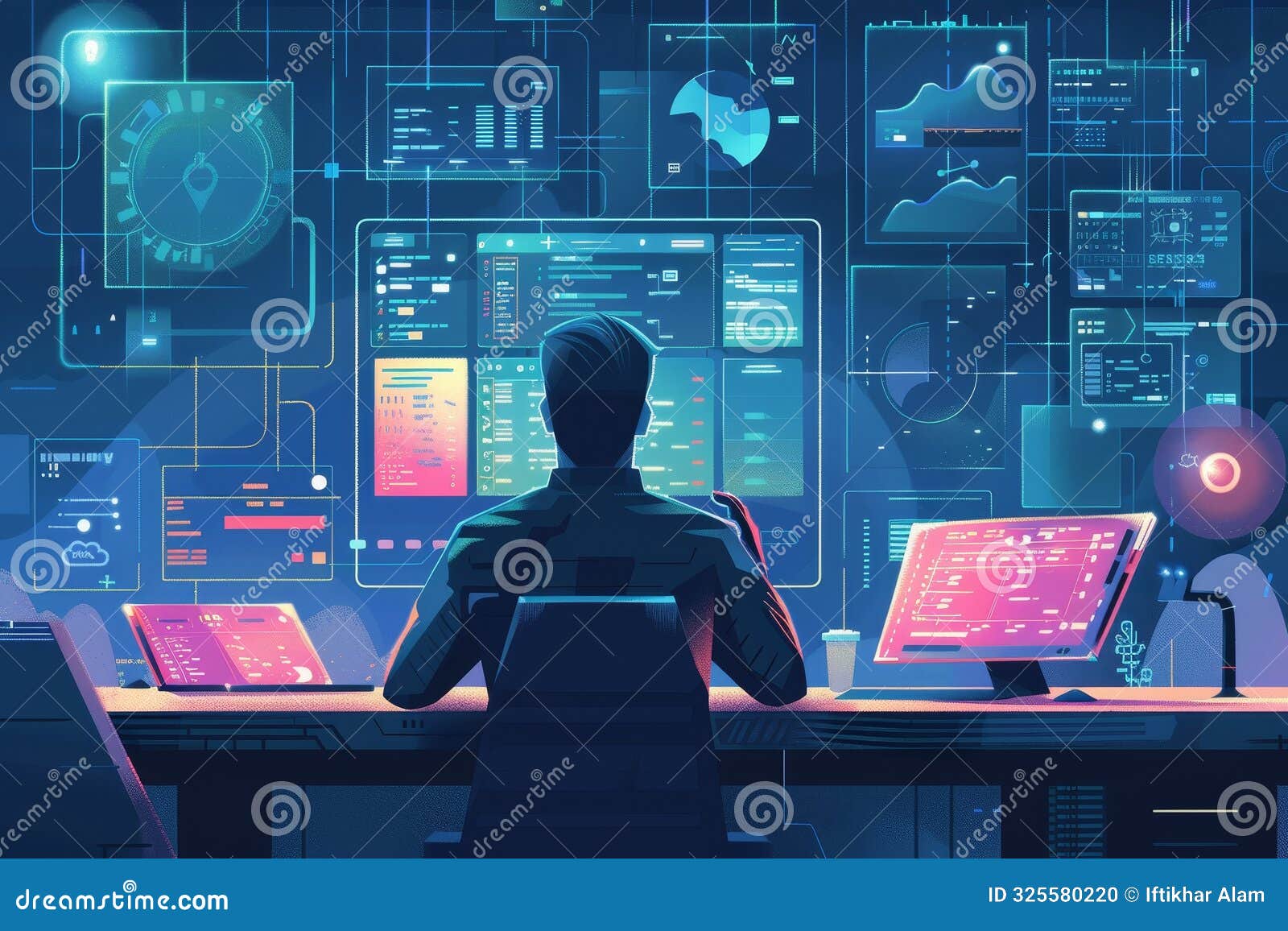 A Cybersecurity Professional Monitors Data Integrity and Authenticity ...