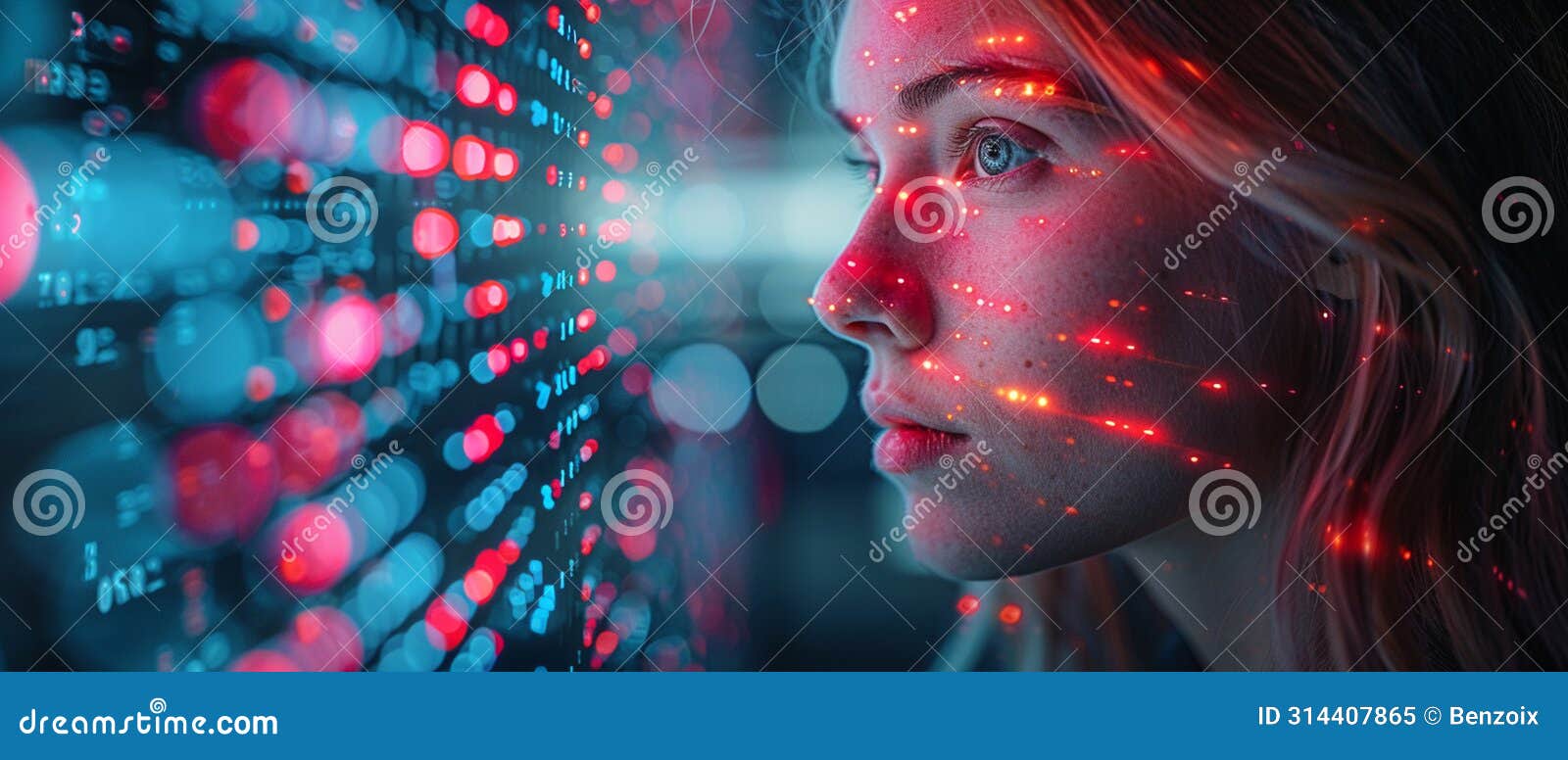 Cybersecurity Professional Protecting Network Integrity Stock Image ...