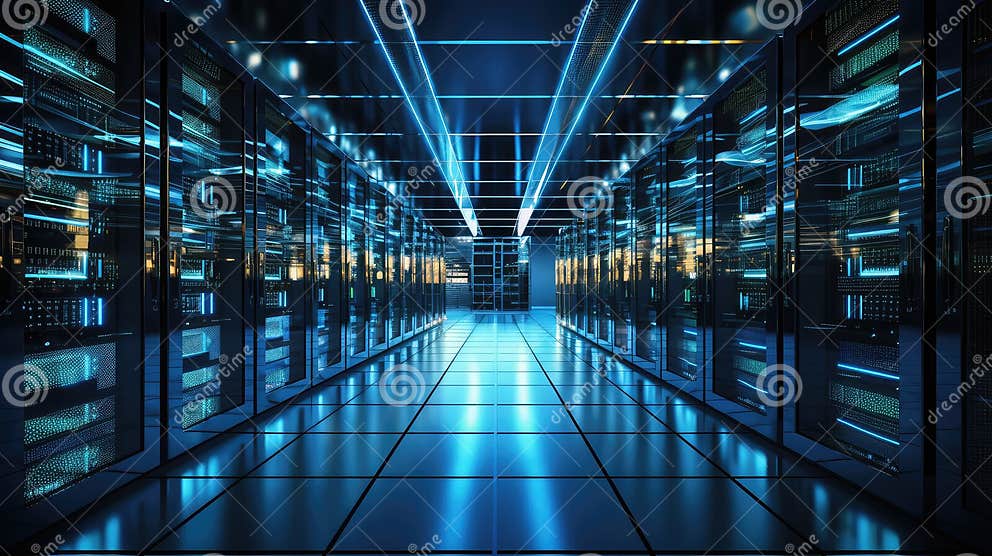 Cybersecurity remote data stock illustration. Illustration of ...