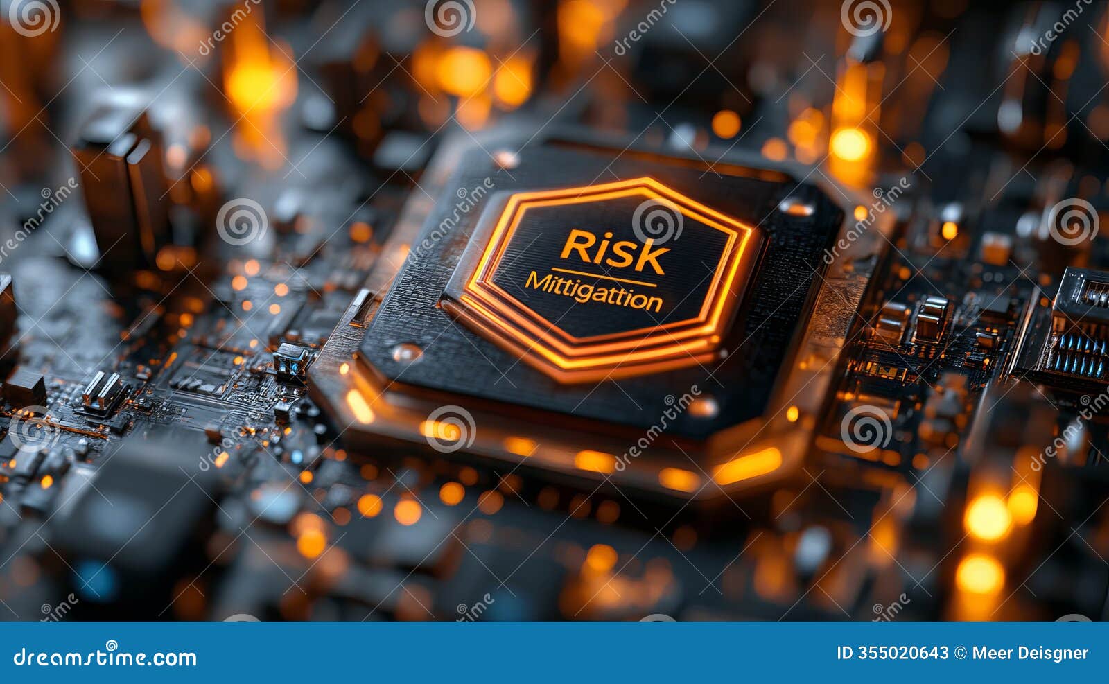 Cybersecurity Risk Mitigation: Digital Tech Concept Safety Hardware ...