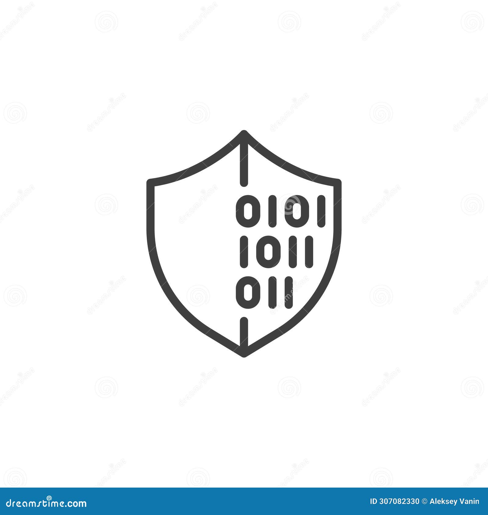 Cybersecurity Service Line Icon Stock Vector - Illustration of privacy ...