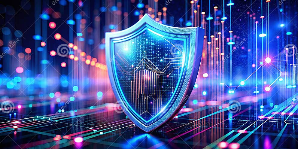 Cybersecurity Shield Design Robust Digital Protection and Data Safety with Interactive Code ...