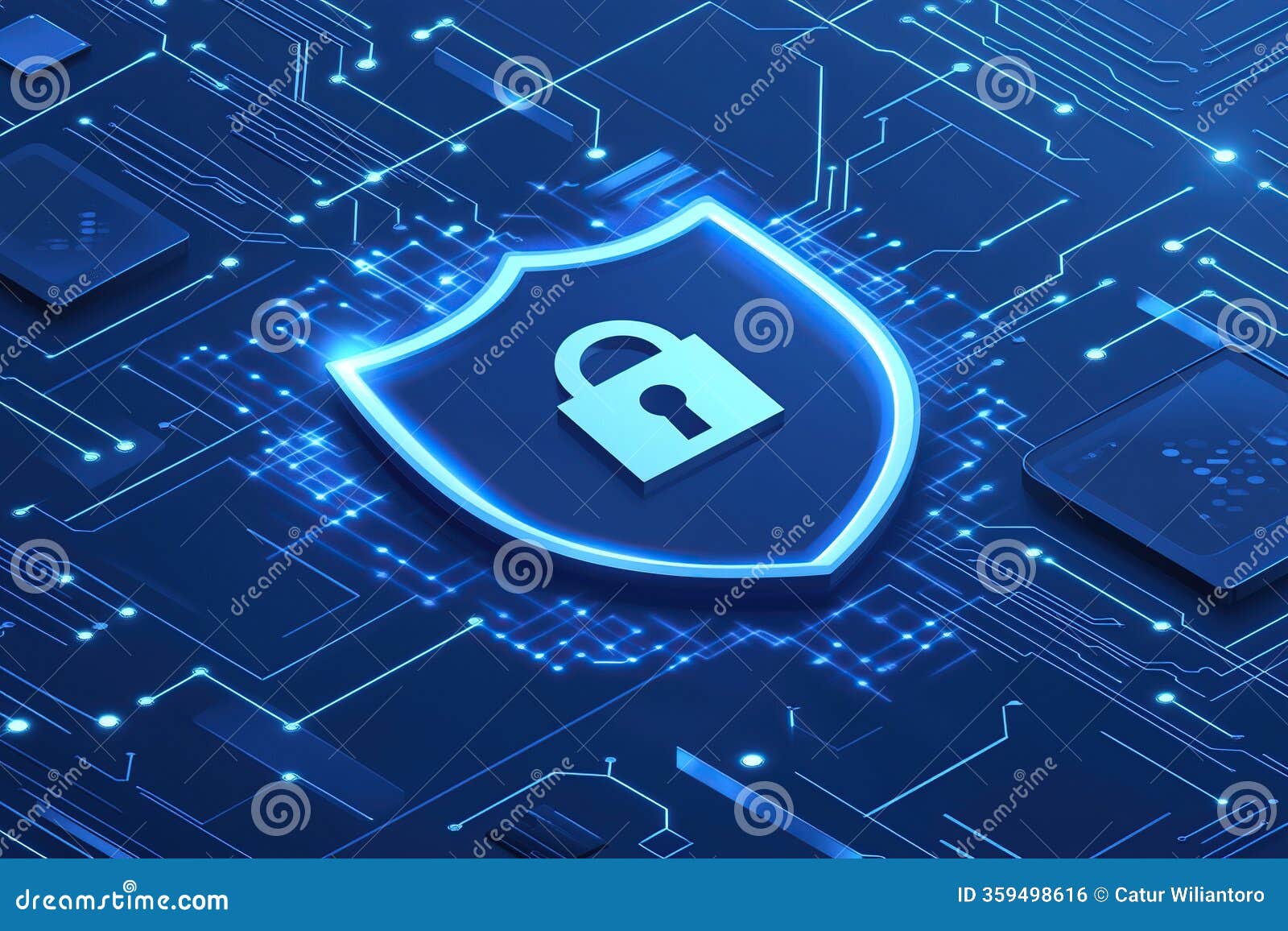 Cybersecurity Shield Digital Protection Data Safety Network Security ...