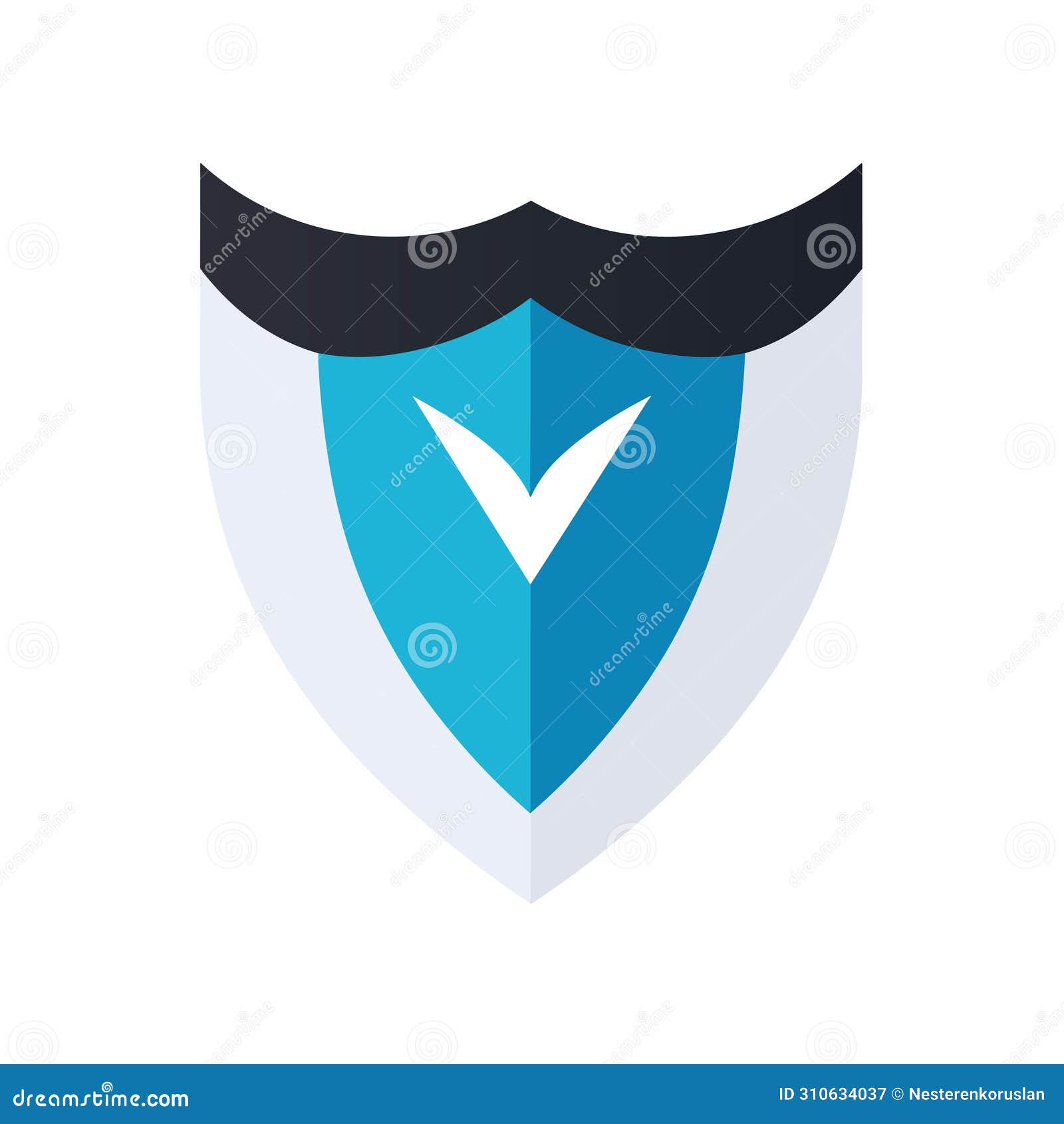 Cybersecurity Solution for Business Filled Blue Logo Stock Vector ...