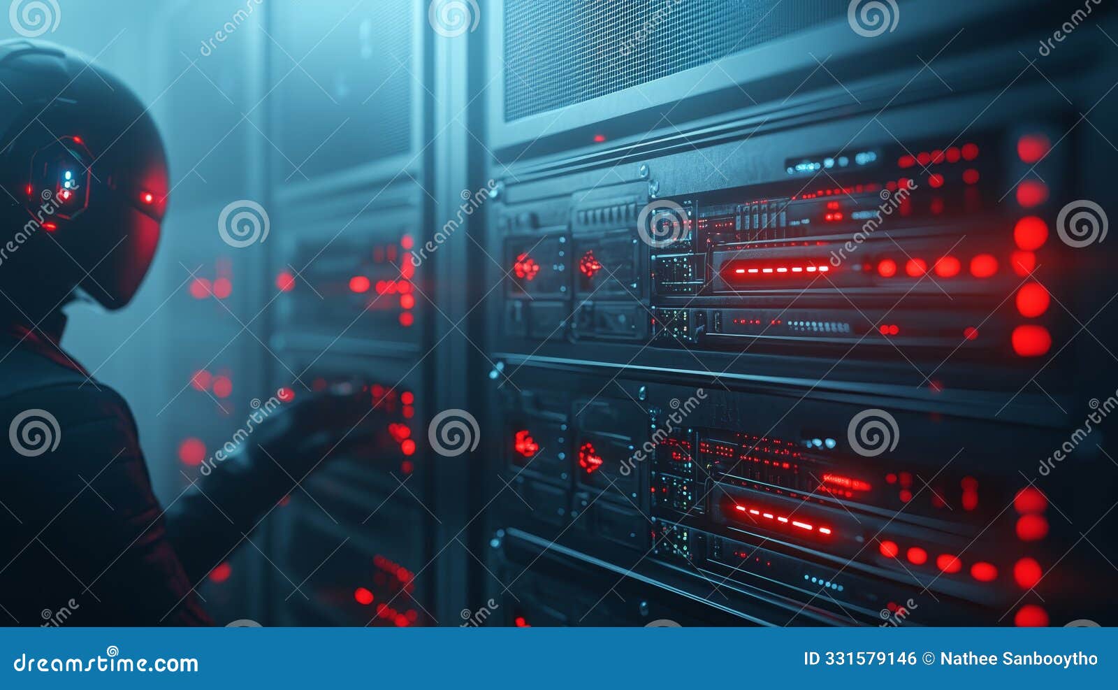 Cybersecurity Specialist During A Critical Infiltration Effort At A ...