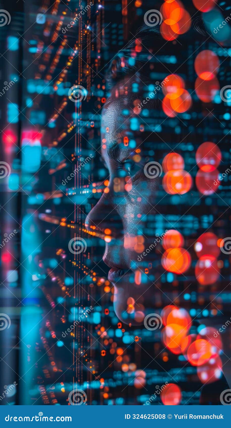 Cybersecurity Tech Digital Animation, Code Running, Database Scanning in Network Data Stock ...