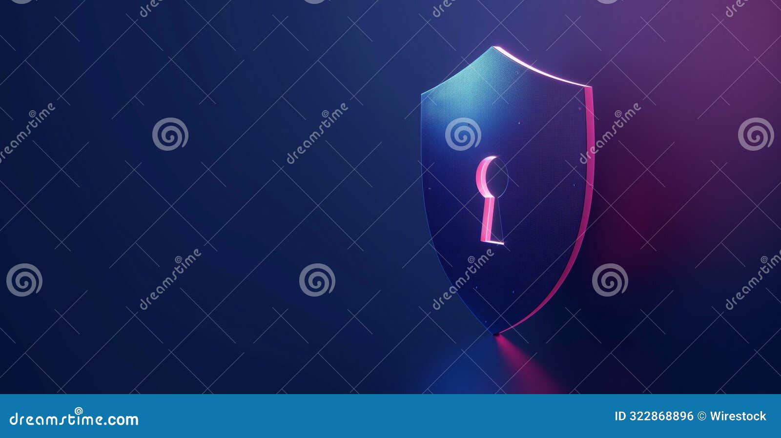 Cybersecurity Technology Solid Color Background Stock Illustration ...