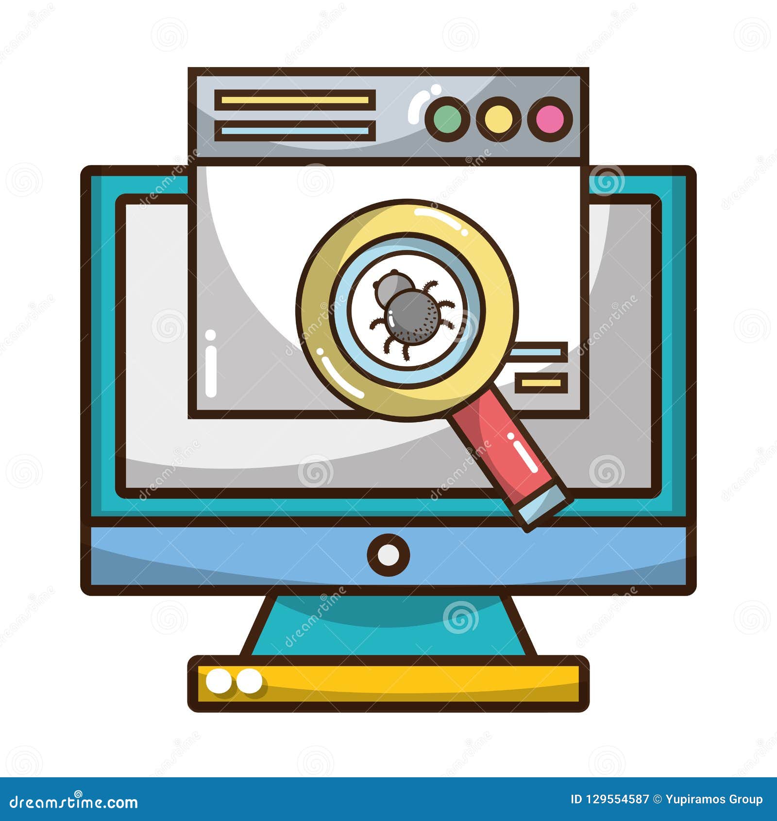 Cybersecurity Threat Cartoon Stock Vector - Illustration of online ...