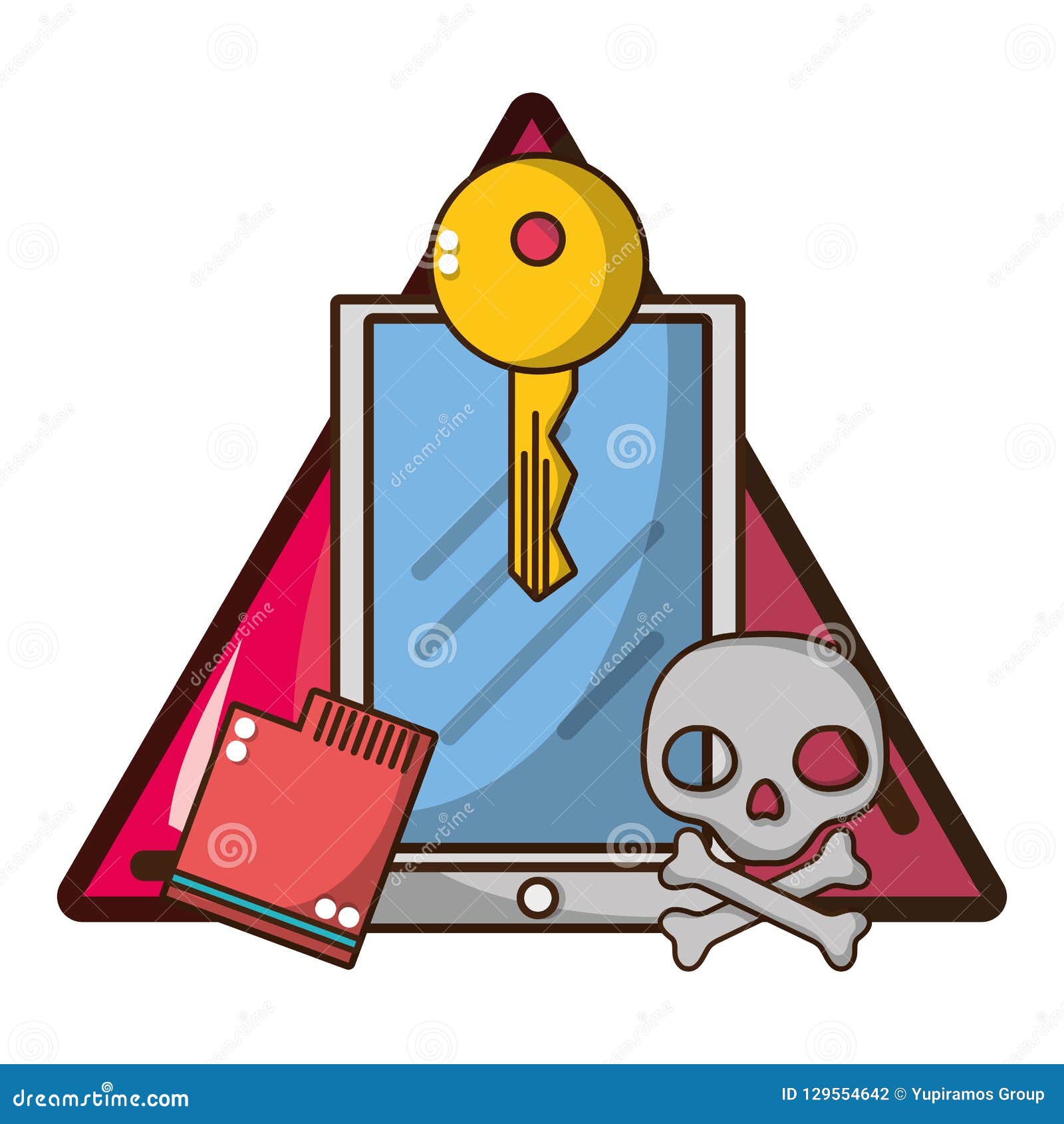 Cybersecurity Threat Cartoon Stock Vector - Illustration of digital ...