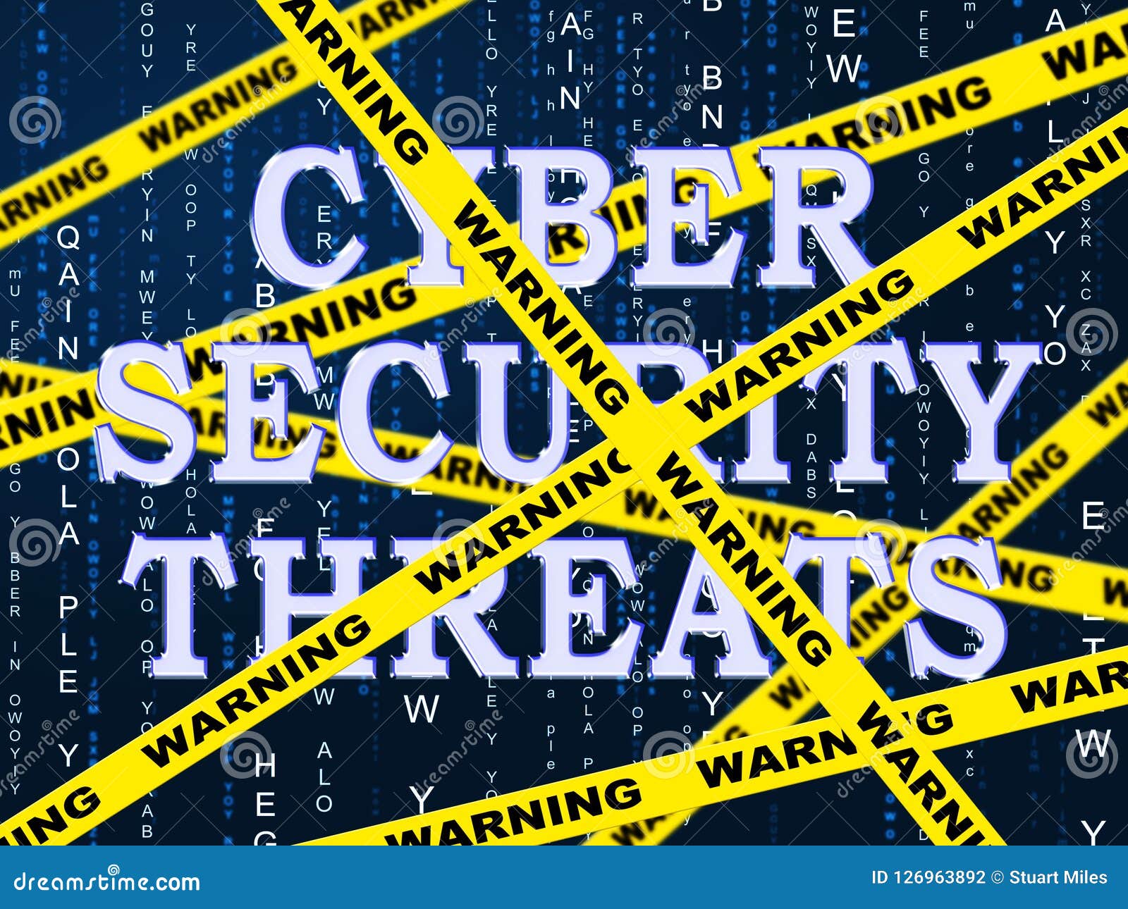 Cybersecurity Threats Cyber Crime Risk 2d Illustration Stock ...