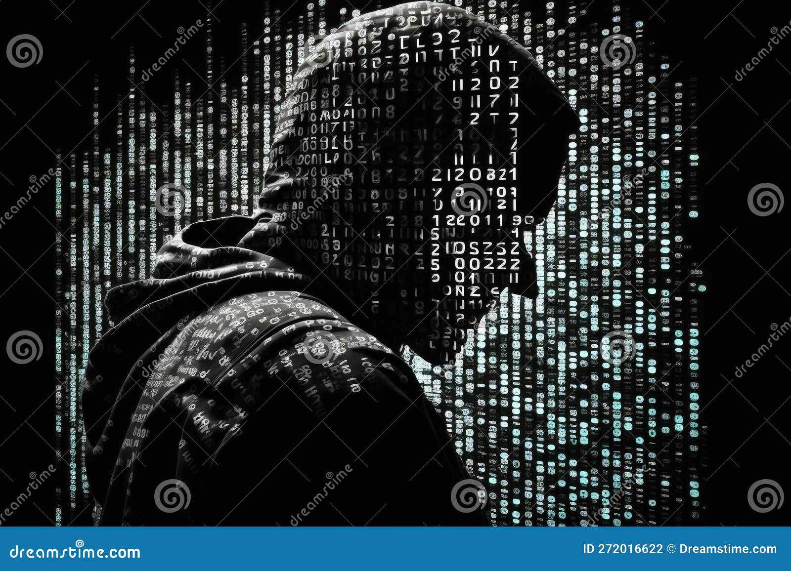 Cybersecurity Vulnerability Hacker Codingmalware Concepthooded
