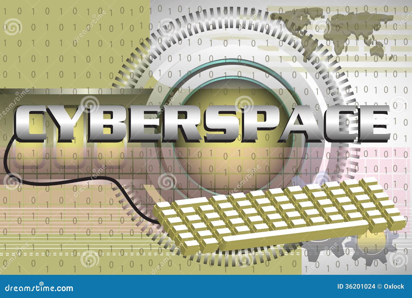 Cyberspace stock vector. Illustration of design, computer - 36201024