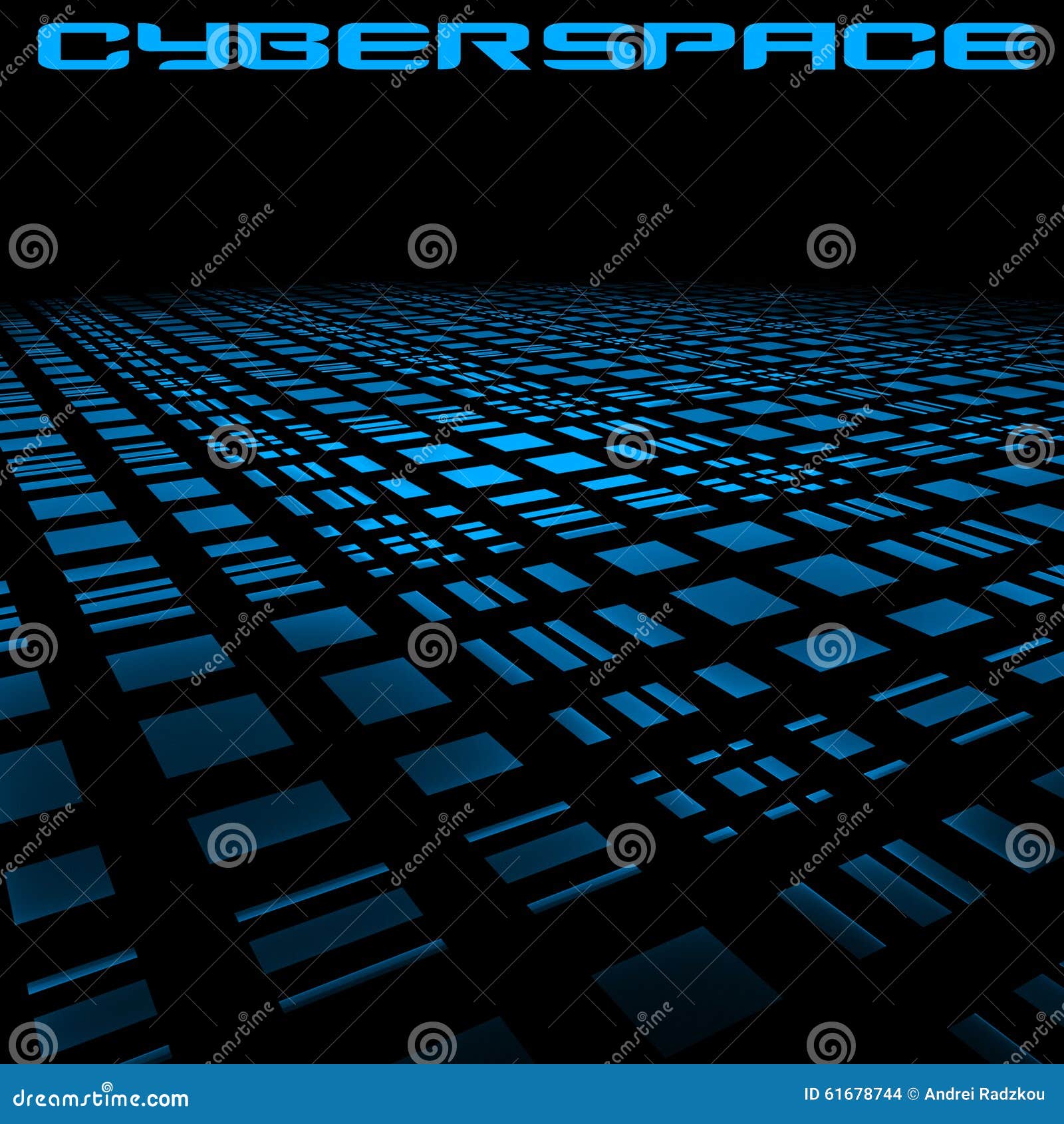 Cyberspace stock illustration. Illustration of matrix - 61678744