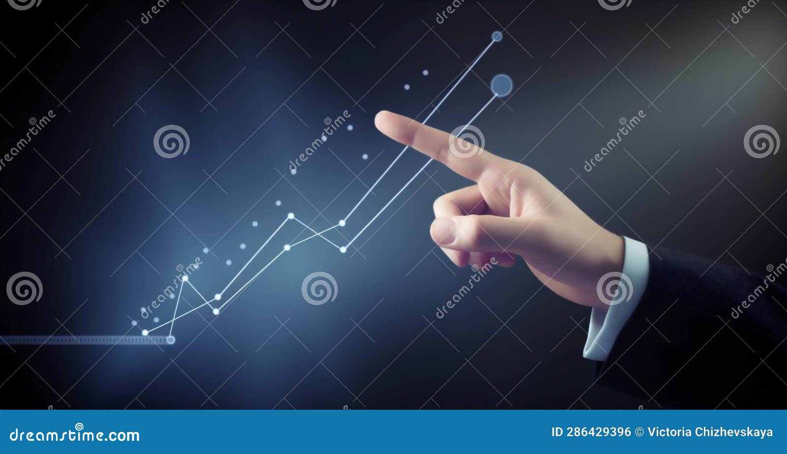 Cyberspace Hand Virtual Background Stock Photo | CartoonDealer.com ...