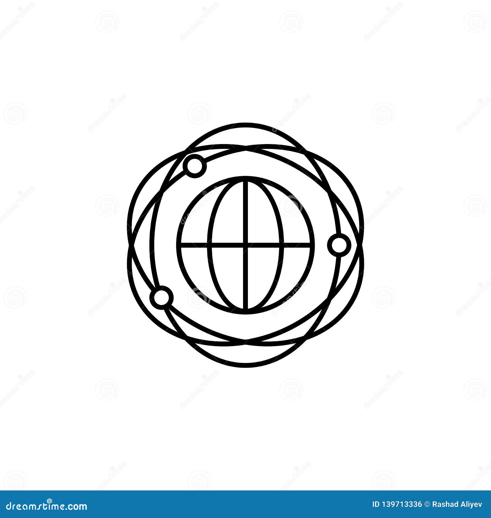 Cyberspace, Global, Noosphere, Shield Icon. Element of Future ...