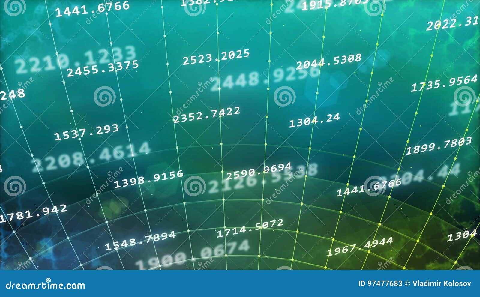 Cyberspace Grid with Longitude and Latitude Lines Stock Illustration ...