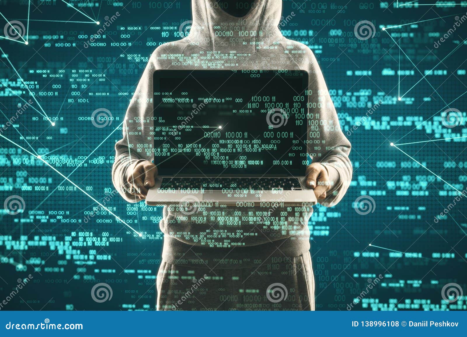 Cyberspace and Hacking Concept Stock Photo - Image of cyber, face ...