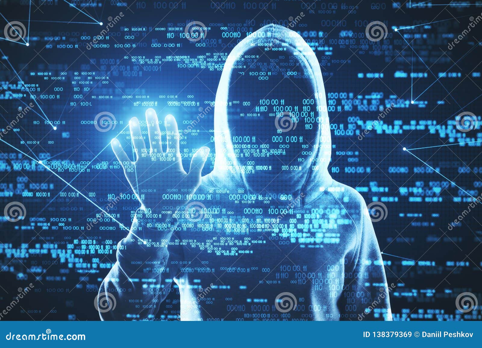Cyberspace and Hacking Concept Stock Image - Image of abstract, code ...