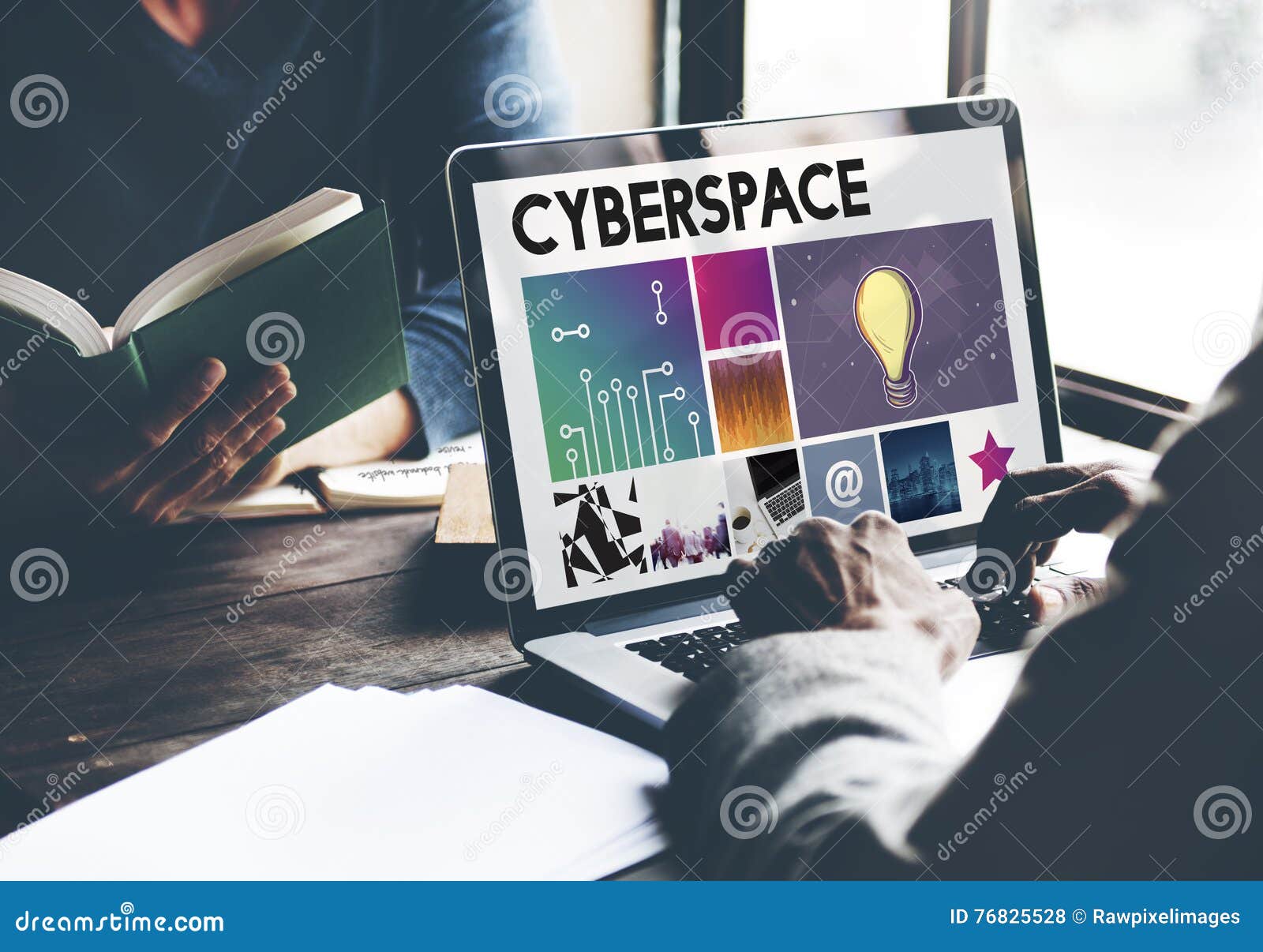 Cyberspace Technology Internet Network Concept Stock Photo - Image of ...