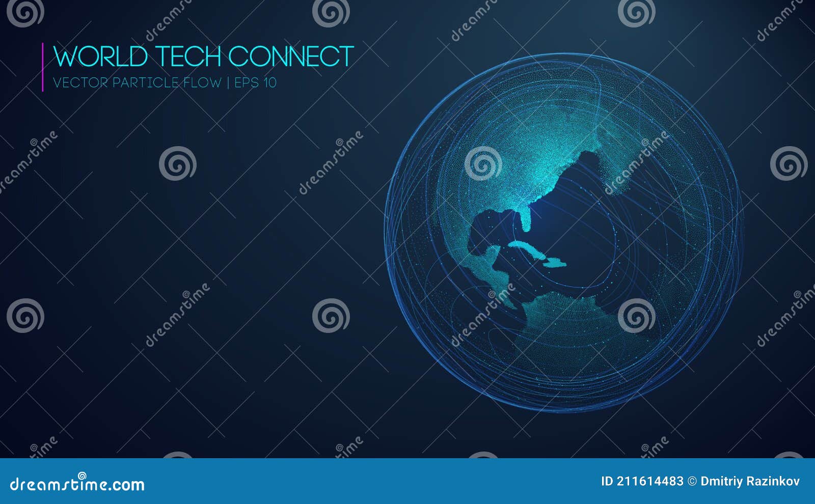 Cyberspace, and Visual Energy. Computer World Connectivity Structure ...