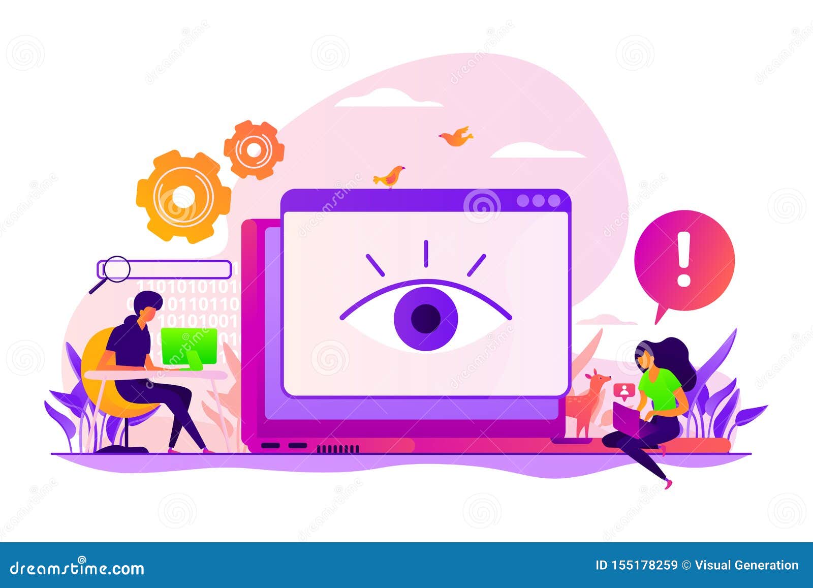 Cyberstalking Cartoons, Illustrations & Vector Stock Images - 278 ...