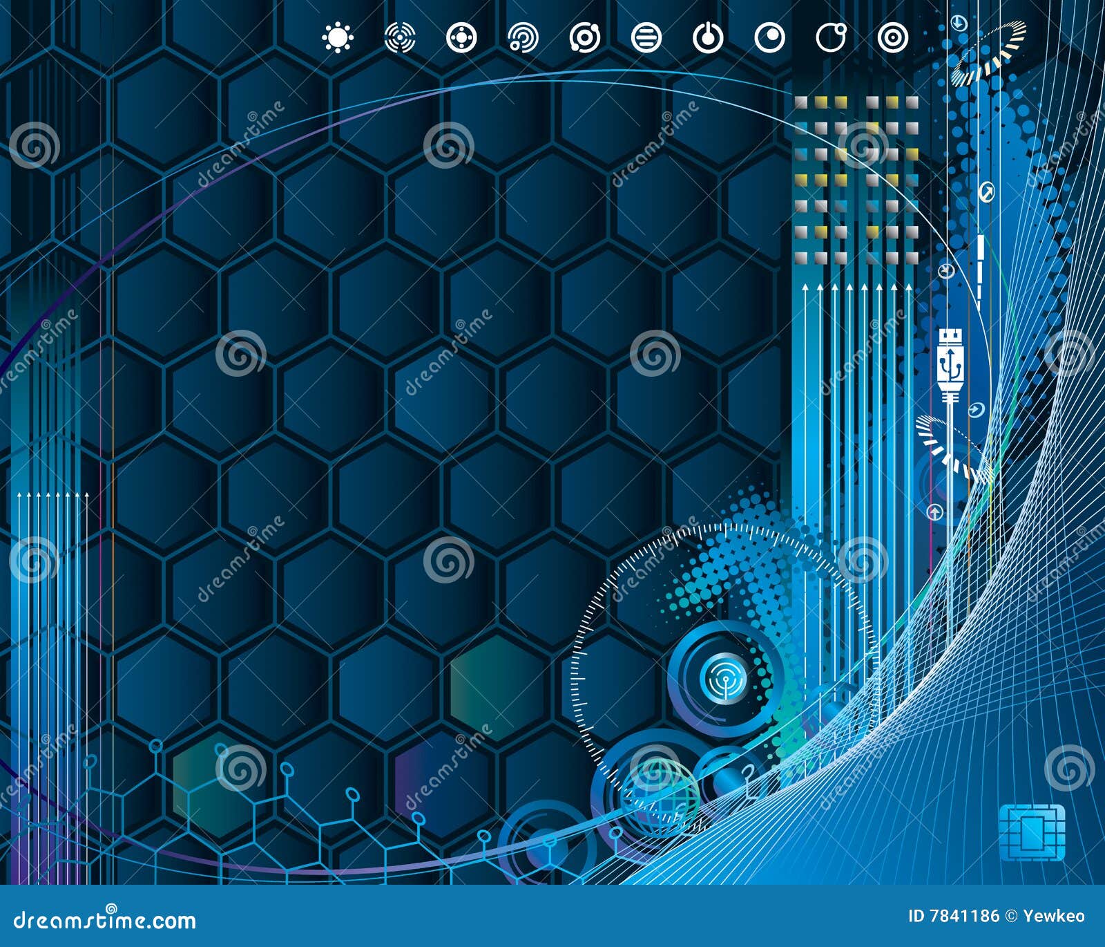 CyberTech illustrazione vettoriale. Illustrazione di infinità - 7841186