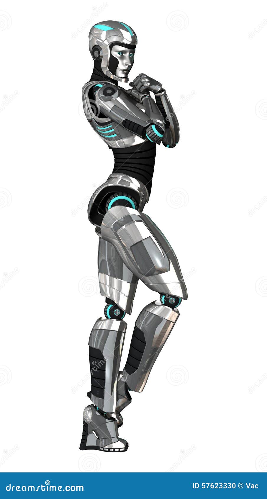 Cyborg stock de ilustración. Ilustración de ordenador - 57623330