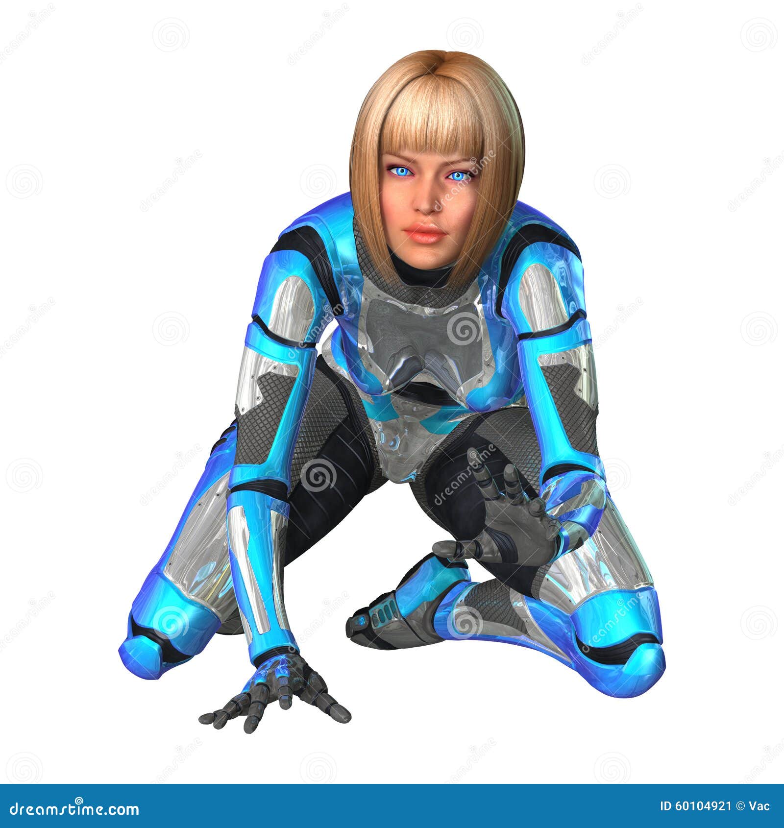 Cyborg illustration stock. Illustration du humain, machine - 60104921