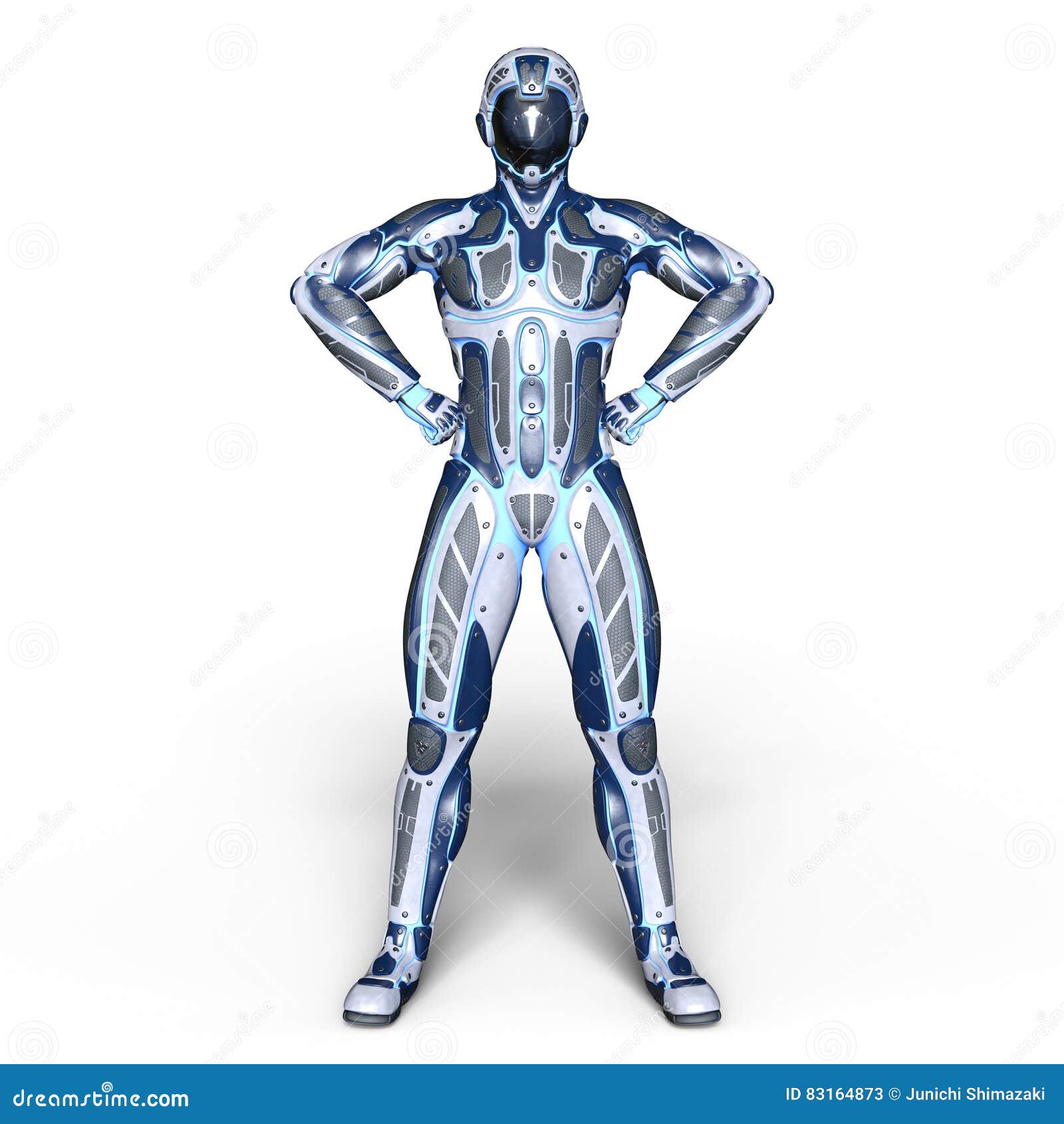 Cyborg illustration stock. Illustration du blanc, cyborg - 83164873