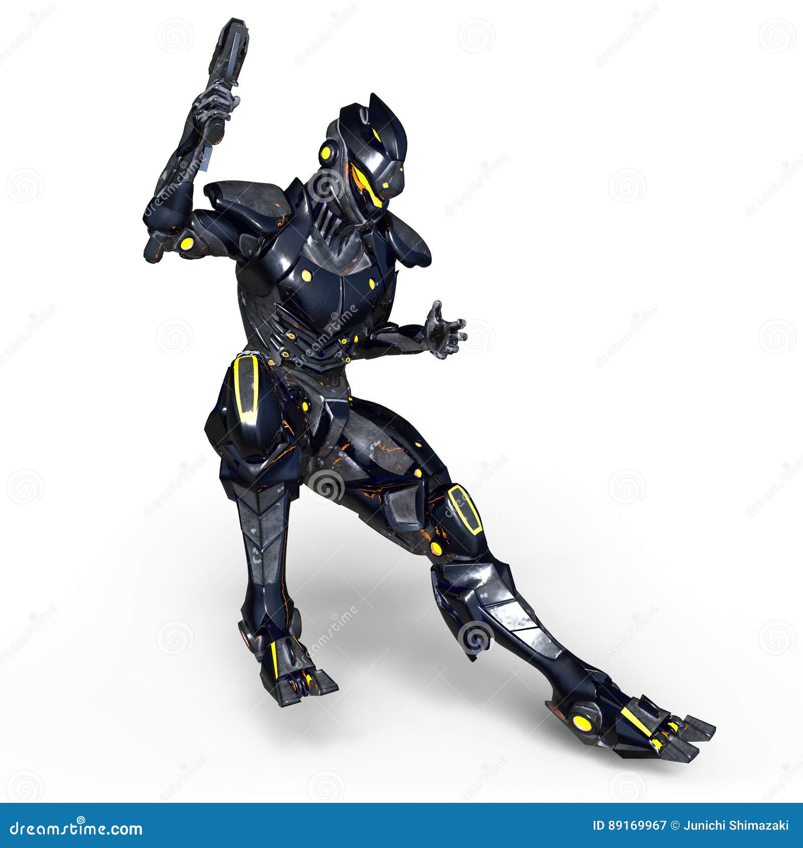 Cyborg stock de ilustración. Ilustración de héroe, estupendo - 89169967